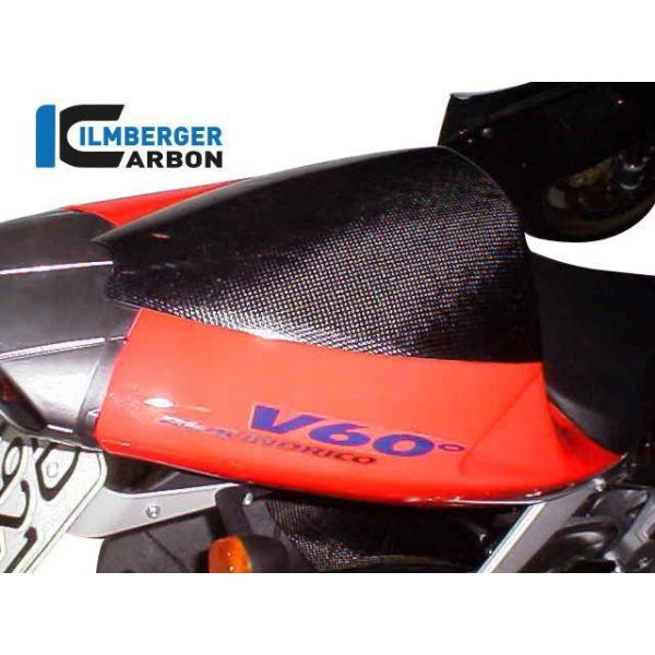 ●メーカー名：イルムバーガー / ILMBERGER●商品名：リアシートカバー カーボン - Aprilia RSV Nera （2003-2004） / Mille Factory （2003-2004） / Mille R （2003-...