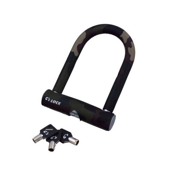 ●メーカー名：ゴリン（自転車） / GORIN(ゴリン)●商品名：U字ロック（GS7）アルミUロック カラー生地＆ネオプレーンカバー（迷彩）JANコード：4939168608208迷彩原産国：中国材質：アルミサイズ：ロック内径/125mm×...