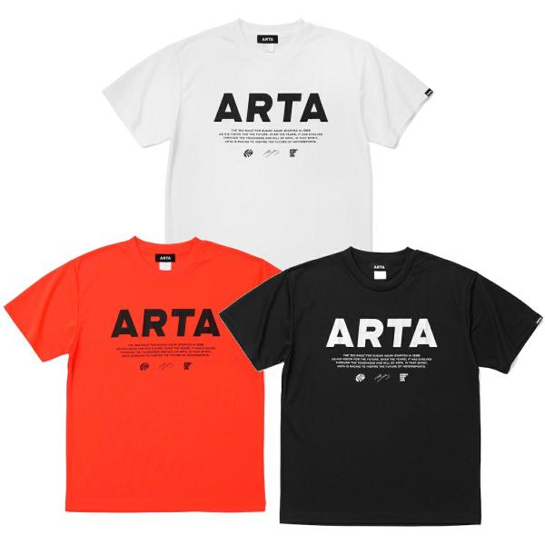 ARTAオリジナルアパレルより、ARTAロゴ、ステイトメントワードが配置されたデザイン。吸水速乾性に優れた素材感が特徴のレギュラーフィットTシャツ。