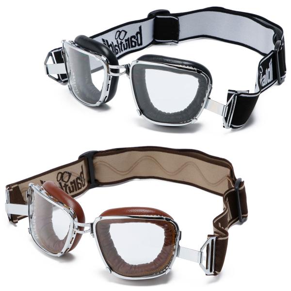 可動範囲の広い革製の独立アイパッドとノーズブリッジ(レンズとレンズの間の連結部)を採用することで、日本人の顔に合ったデザインになっています。また、オンザヘルメット（ヘルメットの厚みと幅）を想定した形状のアルミフレームの採用で、しっかりとフェ...