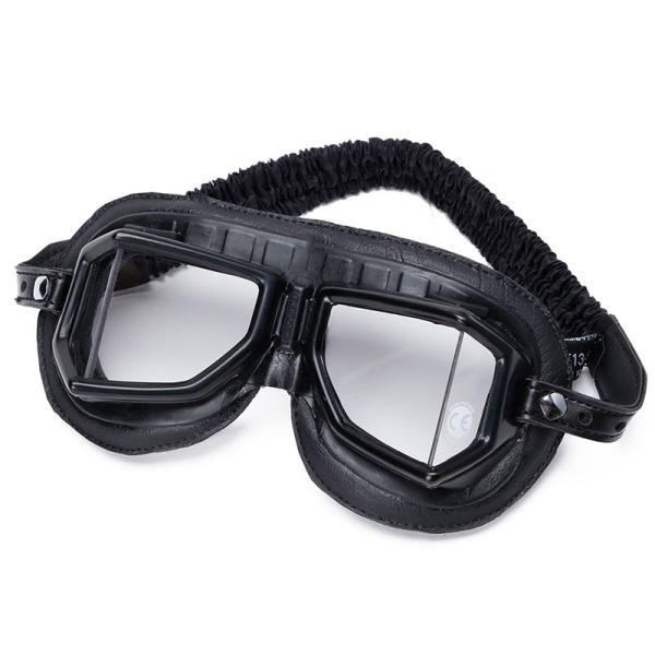 特徴- 防錆性能に優れたブラックメタルフレーム- アイパッド ブラックレザー- クリアポリカーボネートレンズ- 角度のついたパノラマバイザー- ストレッチの効いた調節可能なヘッドバンド- CE規格（EN1938-10.2010）適合