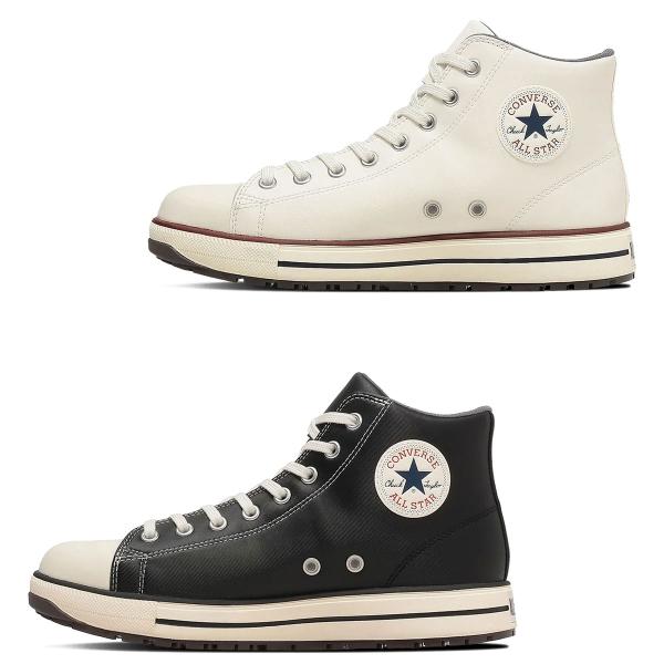 -CONVERSE WORKING-プロテクター内蔵のプロフェッショナルシューズ軽くて丈夫なクラレ社の「クラリーノ」をアッパー素材に採用したプロテクティブスニーカー。ヒールラベルやラインの入ったミッドソールなどを備え、よりオールスターらしい...