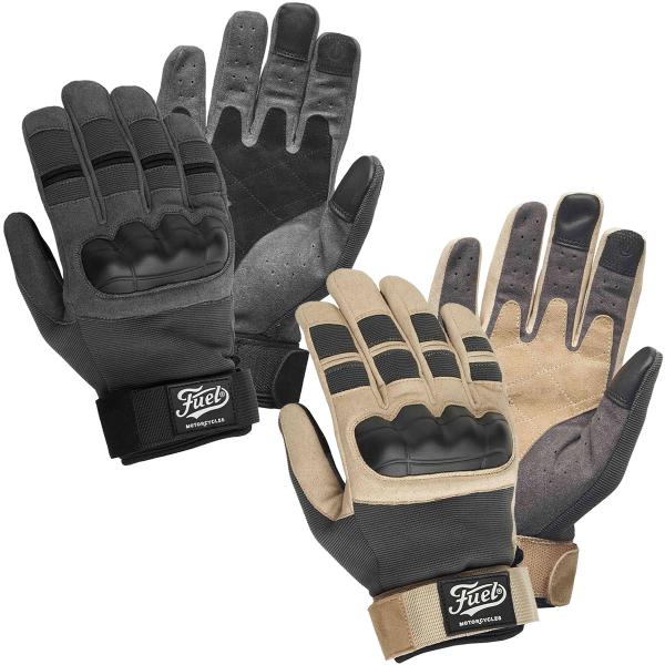 ミリタリーグローブからインスピレーションを得た機能性と安全性を兼ね備えたライディンググローブ。手のひら部分は耐久性に優れた牛革とスエード素材を採用。長時間のツーリングでも手が蒸れにくいように、通気性高めるパンチング加工が施されており、快適な...