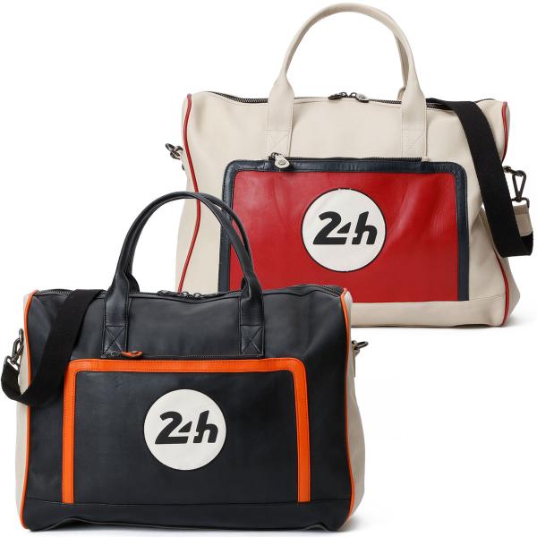ル・マン24時間レースとのコラボレーションによる、ウィークエンドレザーバッグ。24時間×2＝48時間（1泊2日）の旅行が出来るという想定のもと、コンパクトなサイズ感を実現したバッグとされています。