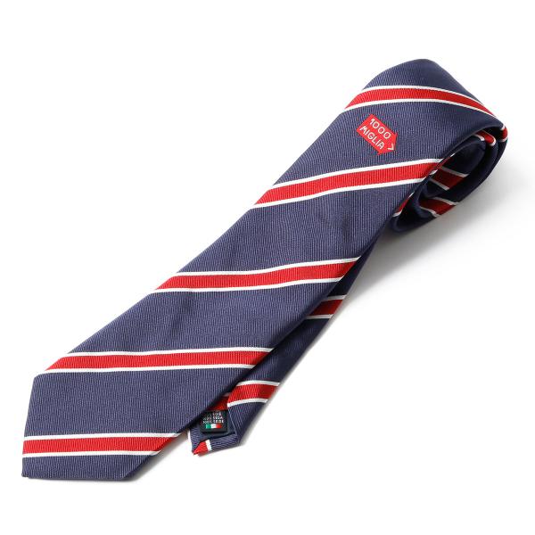 ミッレミリアのロゴ入りのオフィシャルネクタイ。