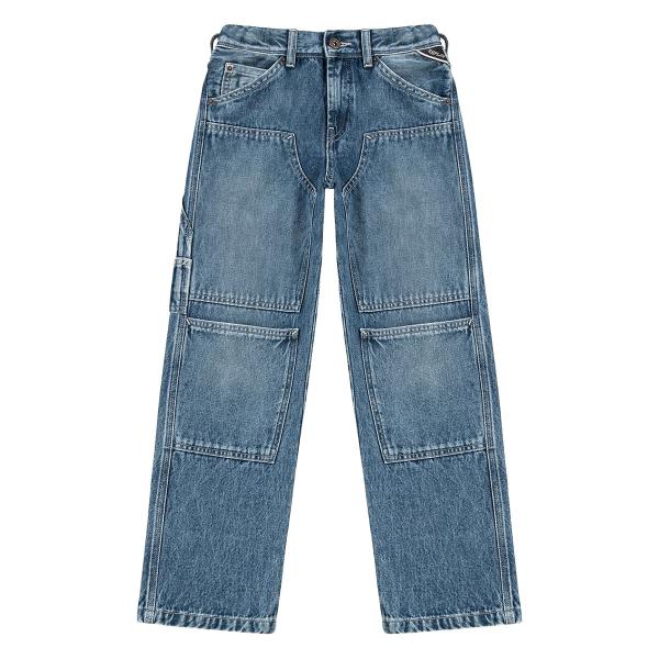 トレンド感のあるゆったりとしたバギーシルエットが魅力のボーイズ向けデニムパンツ。クラシックな5ポケットデザインに、ボタン付きジッパーフライを採用。実用性を備えながら、丁寧なステッチワークやReplayならではのブランドディテールが、シンプル...