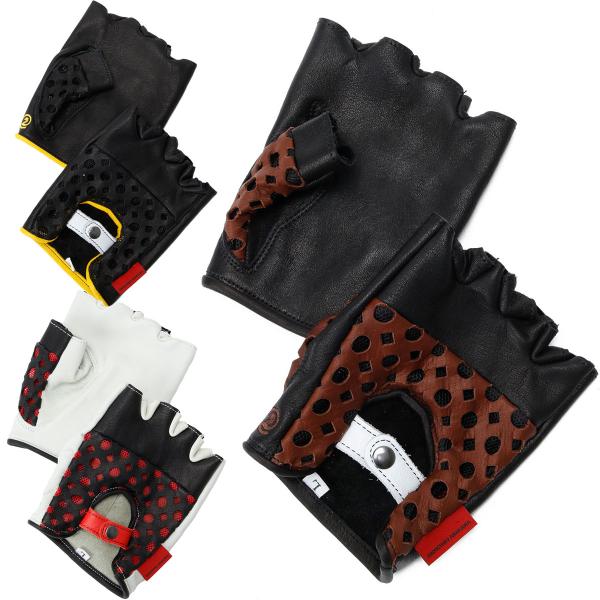 SHINICHIRO ARAKAWAとの共同企画により誕生したバイカラーの4輪用ドライビンググローブ「GLOVE D+MM」のショートタイプ。バイク用のグローブをベースに製作されており、フィット感の良さが特徴です。甲の部分のレザーをパンチン...