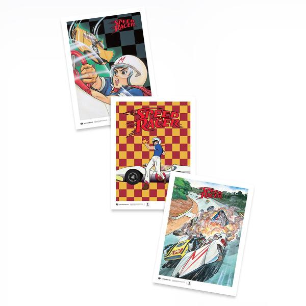 『スピード・レーサー』アルティメット・セットアニメ『スピード・レーサー』のアートワークをまとめて楽しめる、ポスター3枚セットです。鮮やかで耐久性に優れたインクを使用し、高品質なプレミアムアート紙にプリントされた公式ライセンス品で、3枚を並べ...