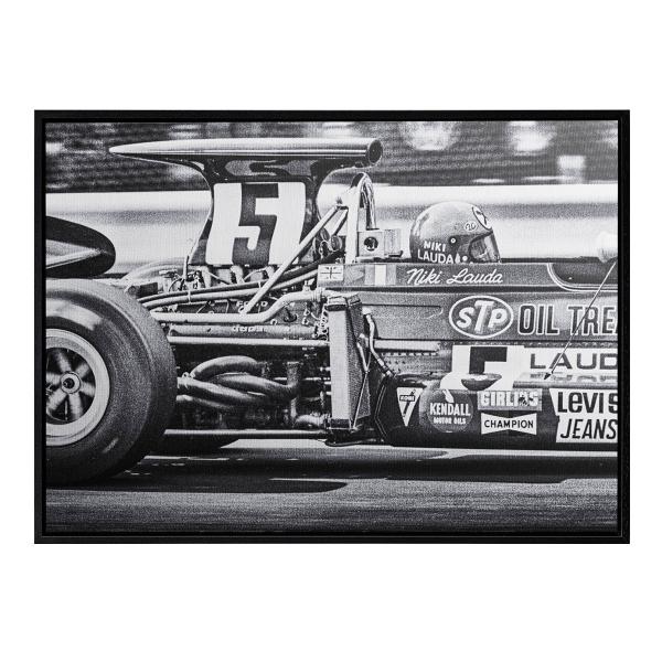 アメリカ人フォトグラファー、リチャード・ケリー氏とのコラボレーションによる、アウトモビリストオリジナルのウッドフレーム キャンバス プリント。1972年から1984年にかけて、F1のドキュメンタリーをカメラに収め続けてきたリチャード・ケリー...