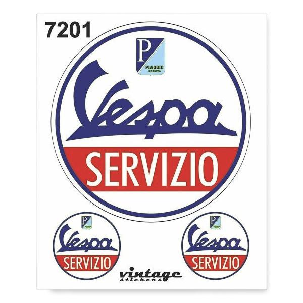 Vespa Servizioのロゴステッカー。精密なディテールと鮮やかな色合いが特徴です。高い接着力と優れた耐久性を発揮し、屋外での使用でも長期間その美しさを維持します。車、バイク、ヘルメットなどのアクセントとして、簡単にドレスアップできる...