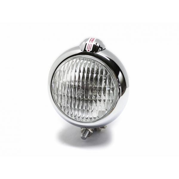 Psyclone Unityレプリカヘッドライト 4-1/2インチUSA製ヴィンテージフォグランプをモーターサイクル用にアレンジした復刻品。Vintage General Electricのレプリカレンズ・H4バルブ仕様です。ブランド:Ps...