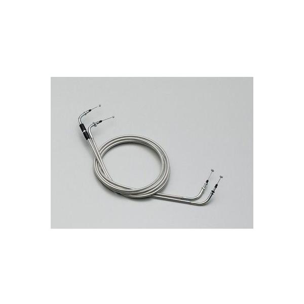 ☆メーカー：ハリケーン(大阪単車用品工業)☆◆種別：スロットルケーブル(W/メッシュアウター)◆純正比・アウター延長値：300mmロング◆スパイラル内側にテフロンチューブを使用。摩擦係数が少なく、滑らかな動作を実現。◆インナーはステン鋼線7...
