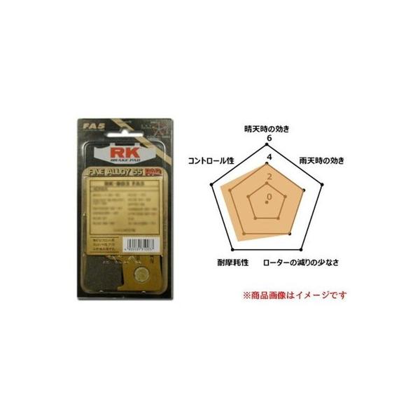 ☆メーカー：RK(アールケー・ジャパン)☆●メタル成分を55％配合したセミメタルパッド 。街乗りメインの方に。●セミメタルの域を超えるコントロール性が特徴で、発売以来安定して支持を獲得 ●街乗りにおいては充分なパフォーマンスを確保しつつ価格...