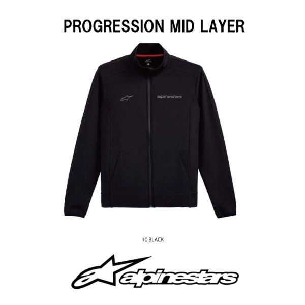 メーカー：alpinestarsモデル　：PROGRESSION MID LAYER型番　　：1212-42000カラー：10 BLACK※モニター発色の具合により色合いが異なる場合がございます。サイズ :S-M-L-XL※ヨーロッパサイズ...