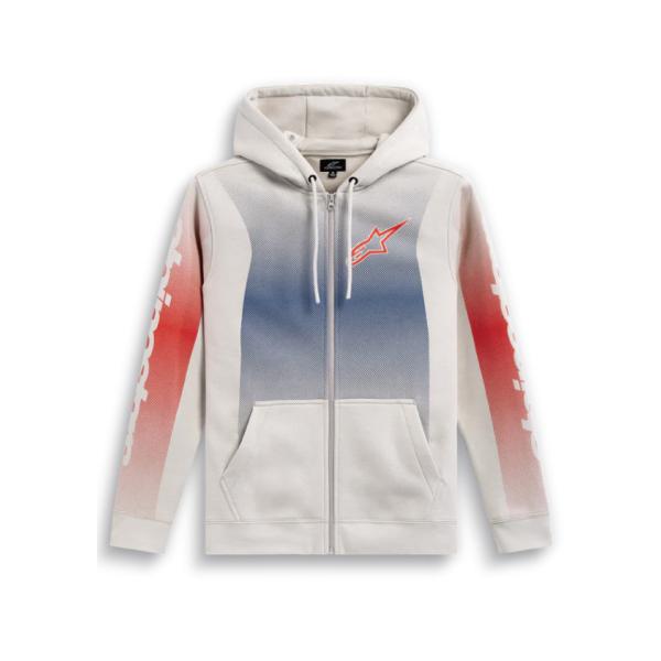 ジップフロントフリースパーカーカンガルーポケット付きジップフロントフーディポリエステル20% / コットン80％