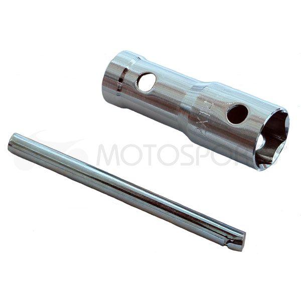 代表的な対辺18mmと16mmと20.8mmの3種類のスパークプラグをこれ1本で脱着できるプラグレンチです。・本体サイズ：約75mm＜適合プラグ＞■ハーレー純正　32331-05　32334-05　32335-04　32362-04　323...