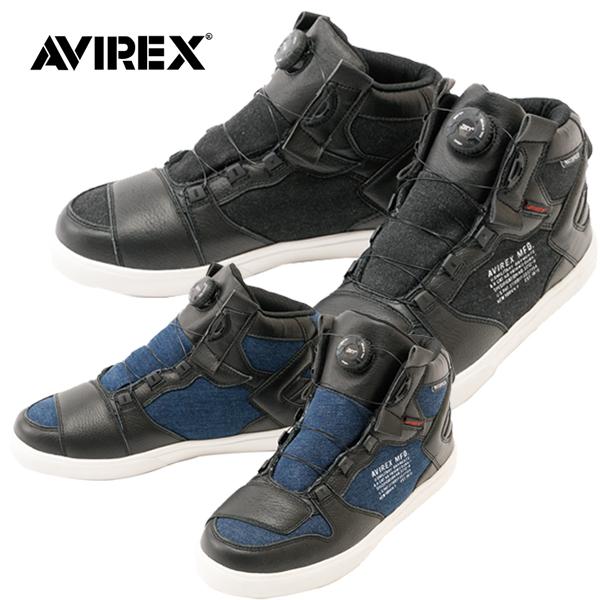 カジュアルデザインで歩きやすく、ダイヤルワイヤー式の脱ぎ履きが楽なライディングシューズにデニム生地登場！バイク以外のシーンでもスタイリングに取り入れやすい。シフトガードも装着されているので、安全性も考慮されています。●メーカー：AVIREX...