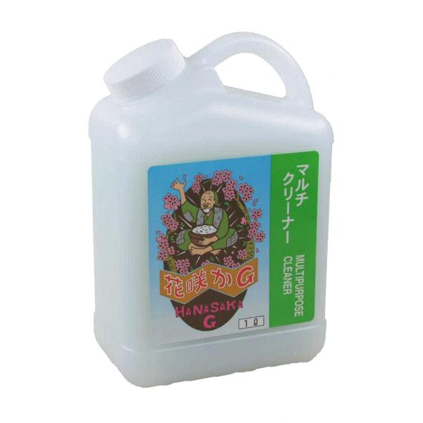 ファクトリーミルウォーキー 花咲かG(はなさか) マルチクリーナー ・水で3〜30倍にうすめて常温で使用する脱脂洗浄剤です。・「汚れも落ちるが指紋もなくなる」というのと違い、におい、刺激、毒性、引火などの危険性が無く、手にも環境にもやさしい...