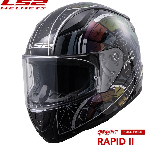 基本性能を高めたベーシックフルフェイスヘルメット軽量でソフトなかぶり心地。世界中のLS2ユーザーに愛用されている機能的なデザインのツーリング用ヘルメット。■メーカー：株式会社セイデン/LS2事業部■品名：RAPIDII(ラピッド2)■規格：...