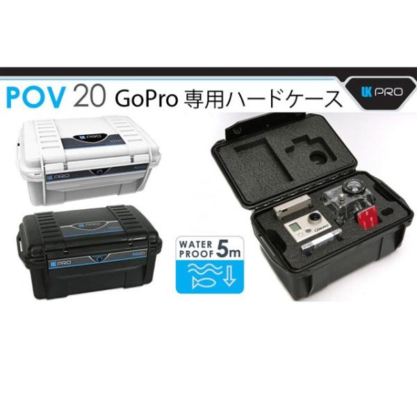 GoProカメラとアクセサリーの専用ハードケース水中・山中・トレイルなどあらゆる環境下でUK proのPOVカメラと備品を収納・保護できます。キット内容: １種類の衝撃吸収材を使用したスタンダードタイプ本体サイズ：23 X 15 X 11 ...