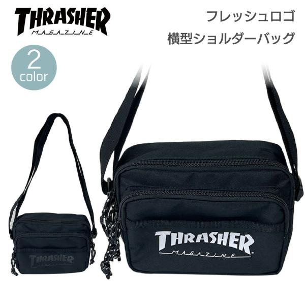 商品名品番 bag441サイズ H14×W19×D6(cm)ポリエステル特徴 お出かけにぴったり！旅行のサブバッグとしてもおすすめTHRASHER横型軽量ショルダーバッグ発送日 12時のご注文は当日、以降は翌営業日(日・祝・長期休暇を除く)...