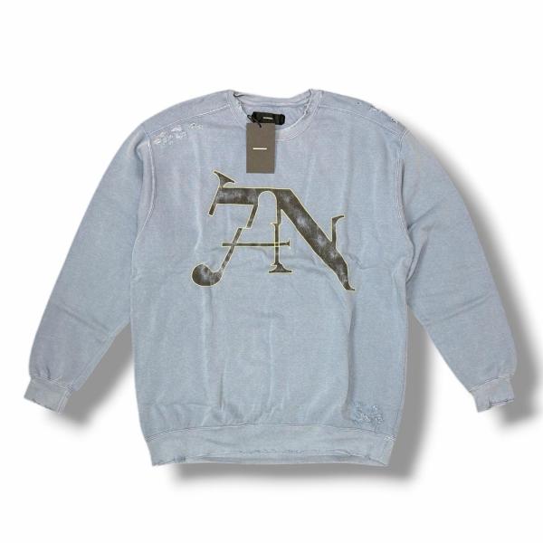 ブランド：MINUS （マイナス）商品名：2023AW BOOTLEG CREW SWEAT(7SINS)with DAMAGED型番：MTL-BCST7SINS-DMD特徴：ダメージ加工フロントロゴプリントバックプリント裏起毛参考上代：2...
