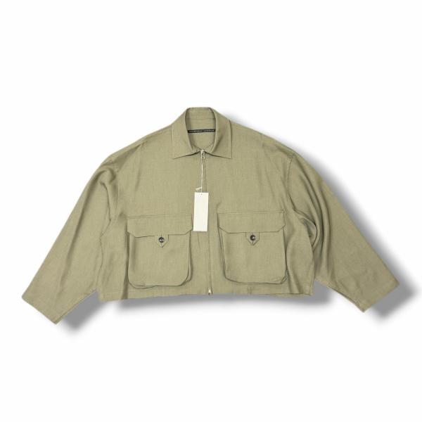 ブランド：my beautiful landlet（マイビューティフルランドレット）商品名：2025SS CU/TRIXION 2WAY DOUBLE CLOTH JACKET型番：WM07-BZ251071特徴：キュプラと梳毛調のストレッ...