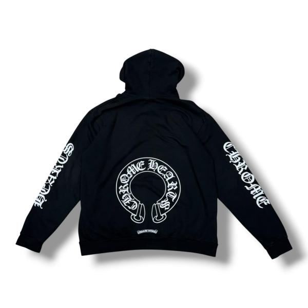 ブランド：CHROME HEARTS（クロムハーツ）商品名：MATTY BOY CHOMPER HORSESHOE HOODIE チョンパー ホースシュー 特徴：マッティボーイのコラボレーション肉厚ボディー裏起毛カラー：ブラック表記サイズ：...