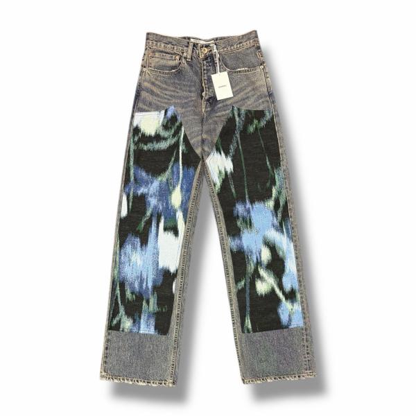 ブランド：DAIRIKU（ダイリク）商品名：2025SS FLOWER Patch Work Denim Pants型番：25SS F-DNM1特徴：フロントボタンフライ５ポケットダメージ加工フロントフラワーパッチ参考上代：82500円カラ...