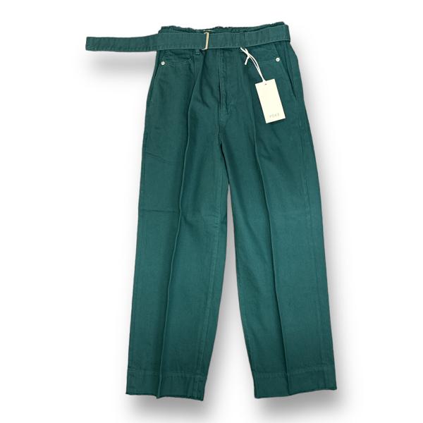 ブランド：YOKE（ヨーク）商品名：2023SS BELTED WIDE-LEGGED DENIM TROUSERS型番：YK23SS0471P特徴：・定番で展開しているカットオフされたベルト付きデニム。・シルエットはワタリ幅も裾幅も広いワ...