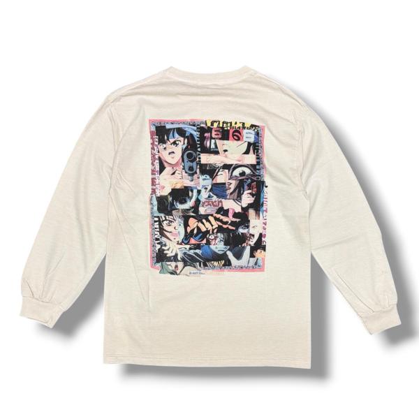 ブランド：F-LAGSTUF-F（フラグスタフ）商品名：HORROR CORE L/S TEE型番：FS1250特徴：様々な某アニメのアートワークをコラージュしたロンT。製品後ピグメント染め。参考上代：16500円カラー：ホワイト表記サイズ...