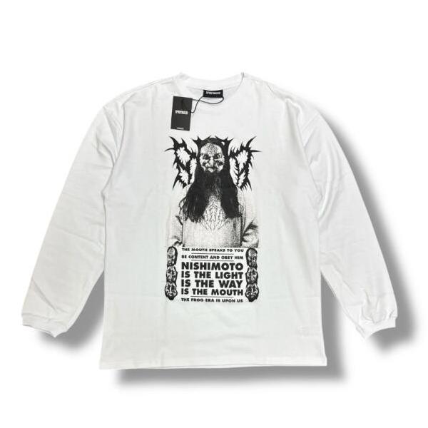 ブランド：NISHIMOTO IS THE MOUTH（ニシモトイズザマウス）商品名：2023AW METAL TOUR L/S TEE型番：NIM-D12特徴：オープンエンド糸を使用した8.3オンスの肉厚なコットン生地のTシャツ。フロント...