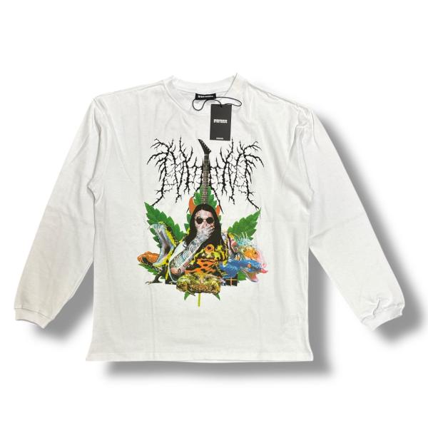 ブランド：NISHIMOTO IS THE MOUTH（ニシモトイズザマウス）商品名：METAL COLLAGE L/S TEE型番：NIM-D22特徴：オープンエンド糸を使用した8.3オンスの肉厚なコットン生地のTシャツ。フロントとバック...