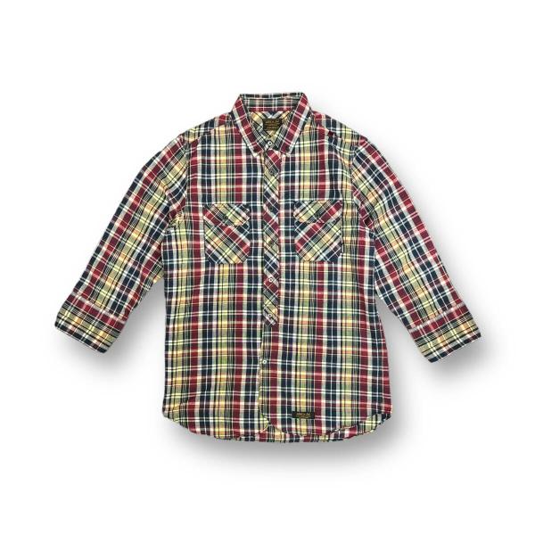 ブランド：NEIGHBORHOOD（ネイバーフッド）商品名：2012SS ESTABLISH CHECK型番：121STNH-SHM02特徴：ボタンダウンチェック柄ラウンドカットカラー：マルチカラー表記サイズ：L肩幅：約44cm、着丈：約7...