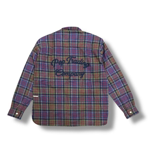ブランド：Pop Trading Company（ポップトレーディングカンパニー）商品名：2024AW FLANNEL BD SHIRT 型番：POPAW24_03-010特徴：フロントポケットロゴ刺繍バック刺繍カラー：マルチカラー表記サイ...