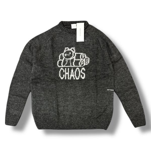 ブランド：Pop Trading Company（ポップトレーディングカンパニー）商品名：2024AW POP KNITTED CHAOS CREWNECK型番：POPAW24_06-004特徴：クルーネックフロントロゴデザイン裾袖リブ仕様...