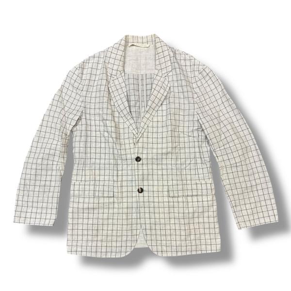 ブランド：forme d'expression （フォルデエクスプレッション）商品名：checkJacket 特徴：イタリアのハンドメイドブランド。緻密で繊細な作品はデザイナー自身の手によって仕立てられたモノになります。シンプルなデザインは...