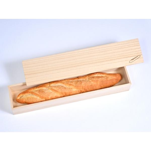 桐 木製 ブレッドケース バゲット 保存容器 パンケース ブレッドボックス パン入れ バタール フランスパン 収納 キッチン収納 カウンター上収納 保存 おしゃれ