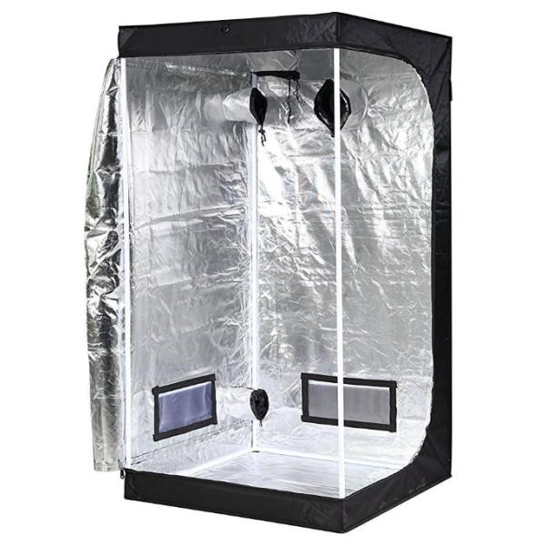 【商品名】室内栽培用グロウテント 1680D仕様【サイズ】120×60×180cm【設置面積】約0.72m2【生地】1680D高密度オックスフォードナイロン【内装】高反射ダイヤモンドパターンMylar【フレーム】直径16mmスチールパイプ（...