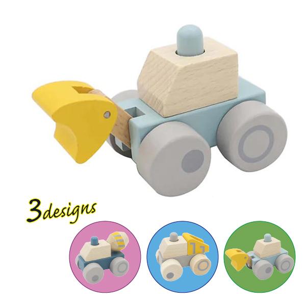 知育玩具 木製玩具 magnet Adnil LAND はたらくクルマ 車 ベビートイ ギフト 北欧風のインテリアになるデザイン 出産祝い♪