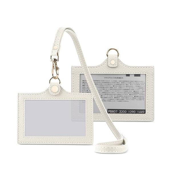 ネーム ホルダー:ソフトな手触りのIDカードホルダーです。手触りが柔らかくて、傷がつきにくいから耐久性に優れています。シンプルながらもビジネスシーンで大活躍する横型IDホルダー社員証ケース傷の付きにくい透明なPVCフィルムを採用する名札ケー...