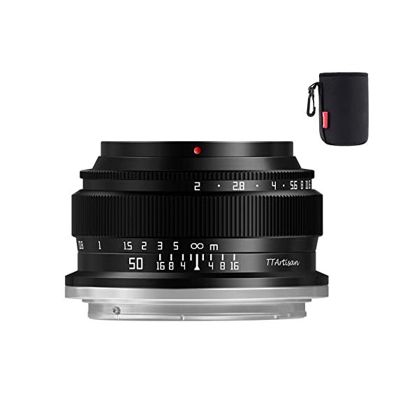 TTartisan 50mm F2レンズは、フルサイズミラーレスカメラ用に設計されております。レンズの重量は約200gのコンパクトなサイズで、ストリートフォトなど日常の撮影に最適です。明るい絞り：明るいf/2の最大絞りは、暗い場所での作業に...