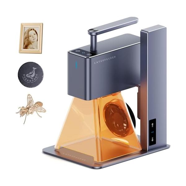 ?【進化版】：レーザー彫刻機LaserPecker 2は、デュアルガルバノメーター技術を採用し、同類の製品と比べてより高速に動作できます。laserpecker 2は0.05mmレーザスポットの高精度（解像度：1K／1.3K／2K）と6mm...