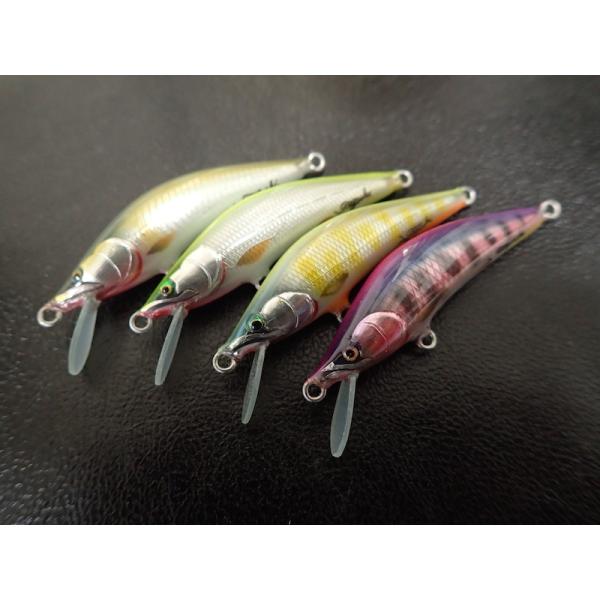 タグチルアーズタグチミノー50Sシンキングモデルウエイト3.64g~4.2g（ハンドメイドの為ウエイトは商品により多少の違いはあることをご理解の上ご購入お願いします。）＊写真にて各カラーのウエイト表示あり