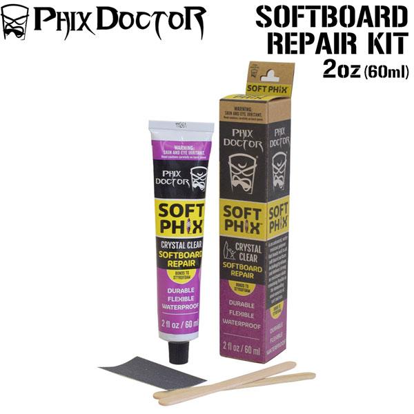 【正規取り扱い店】●BRAND ： PHIX DOCTOR(フィックスドクター)●品 番 ： 0094922172600●品 名 ： SOFT PHIX SOFTBOARD REPAIR KIT 2oz