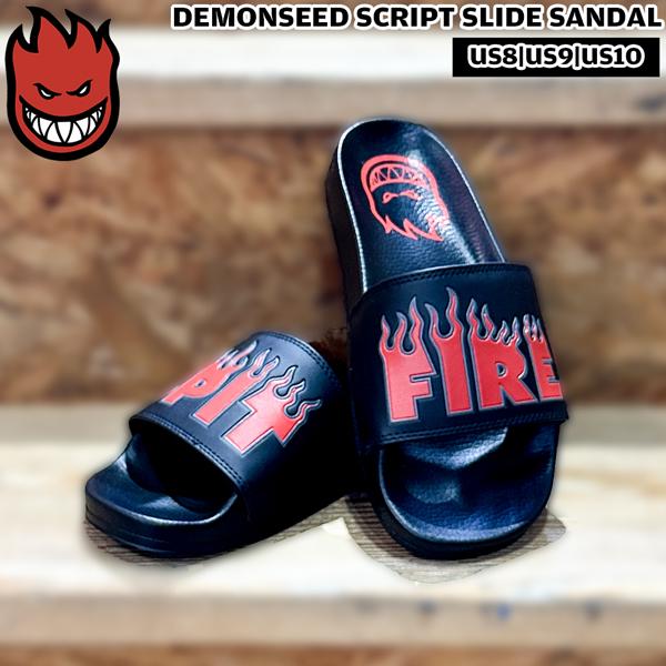 【正規取り扱い店】●BRAND ：SPITFIRE（スピットファイア）●品　番：140022000101●品　名：DEMONSEED SCRIPT SLIDE SANDAL●color : BLACK/RED/WHITE●SIZE： US8...