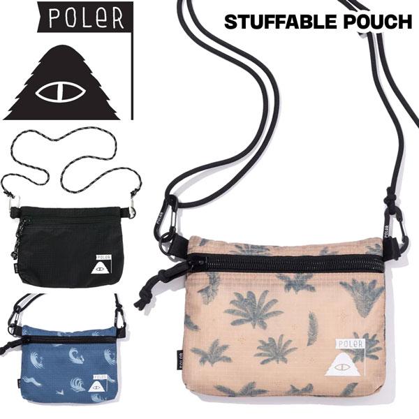 【正規代理店商品】●BRAND：POLER（ポーラー）●品　番：241MCV0442●品　名：STUFFABLE POUCH●カラー：・BLUE・BEIGE・BLACK※模様の出かたは個々で異なるため、お選びいただけません。予めご了承ください。