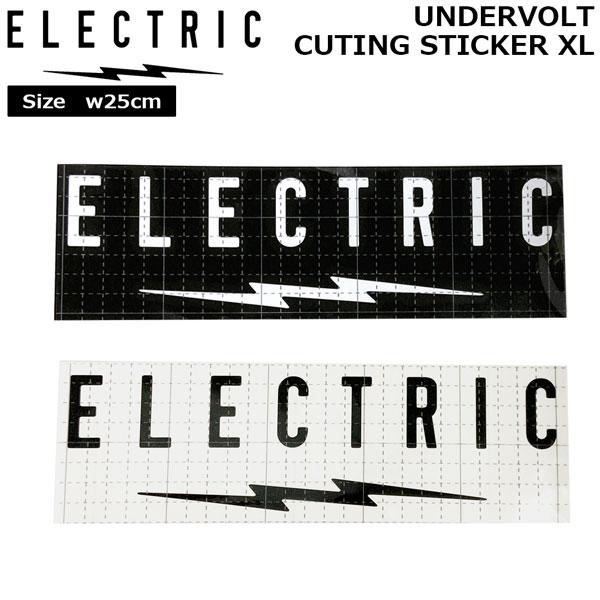 ●BRAND : ELECTRIC(エレクトリック)●品番 :  E24MA14●品名 : UNDERVOLT CUTING STICKER XLカッティング ステッカー●サイズ : w25cm●カラー : BLACK・WHITEエレクトリ...