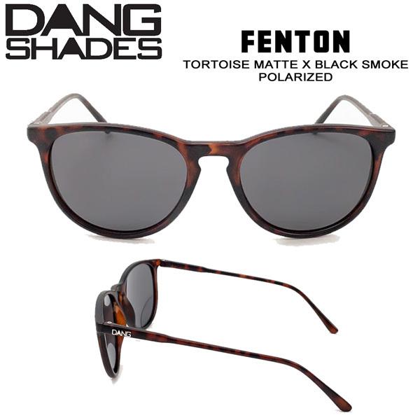 【正規代理店商品】●BRAND：DANG SHADE(ダンシェイズ)●品　番：VIDG00427●品　名：FENTON TORTOISE MATTE X BLACK SMOKE POLARIZED●モデル：FENTON●フレーム：トートイズ...