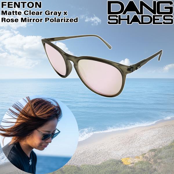 【正規取り扱い店】●BRAND：DANG SHADES(ダンシェイズ) ●品 番 : VIDG00494 ●品 名：FENTON MATTE CLEAR GRAY X ROSE MIRROR POLARIZED ●Frame color :...